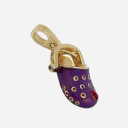 Purple Croc - Charmulet Delightful 14kt Gold Plated Interactive Charm ...